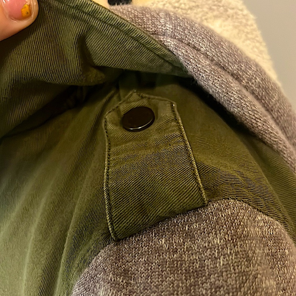 American Rag Utility Army Green And Grey Hooded And S… - Gem